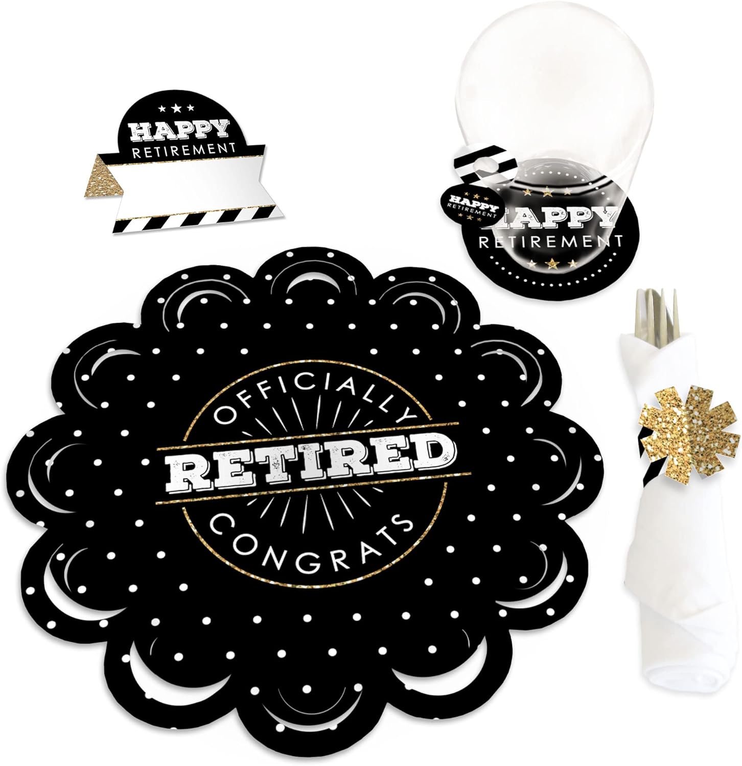 Amazon.com: Big Dot of Happiness Happy Retirement - Retirement Party ...