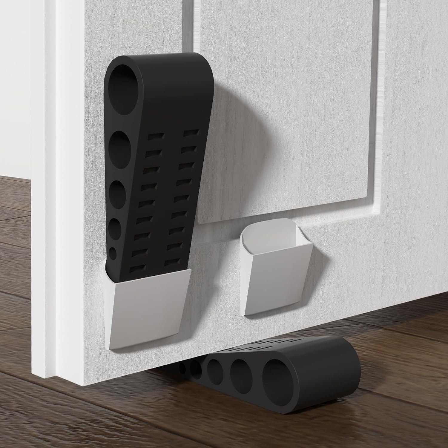 Amazon.com: HOMOTEK 3 Pack Wedge Rubber Door Stops Door Chucks Stoppers ...