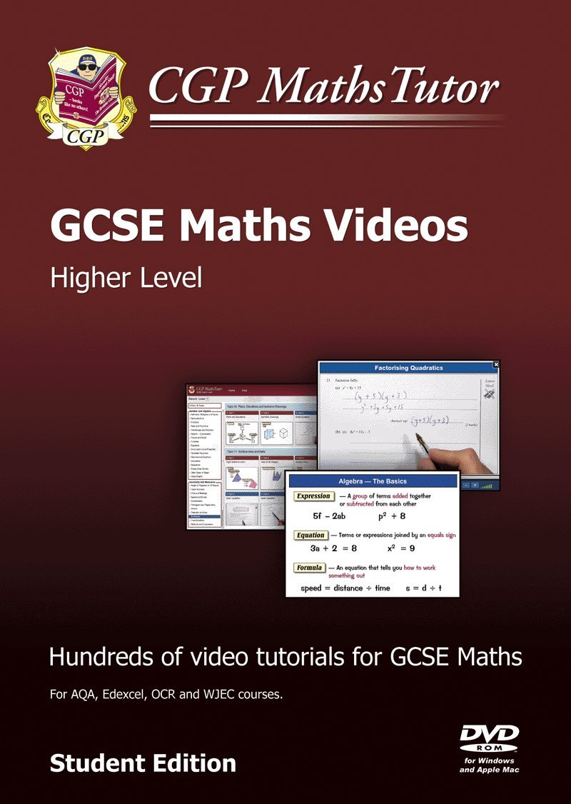 Maths Tutor: GCSE Maths Tutorials, Higher Level - DVD-ROM for PC/Mac ...