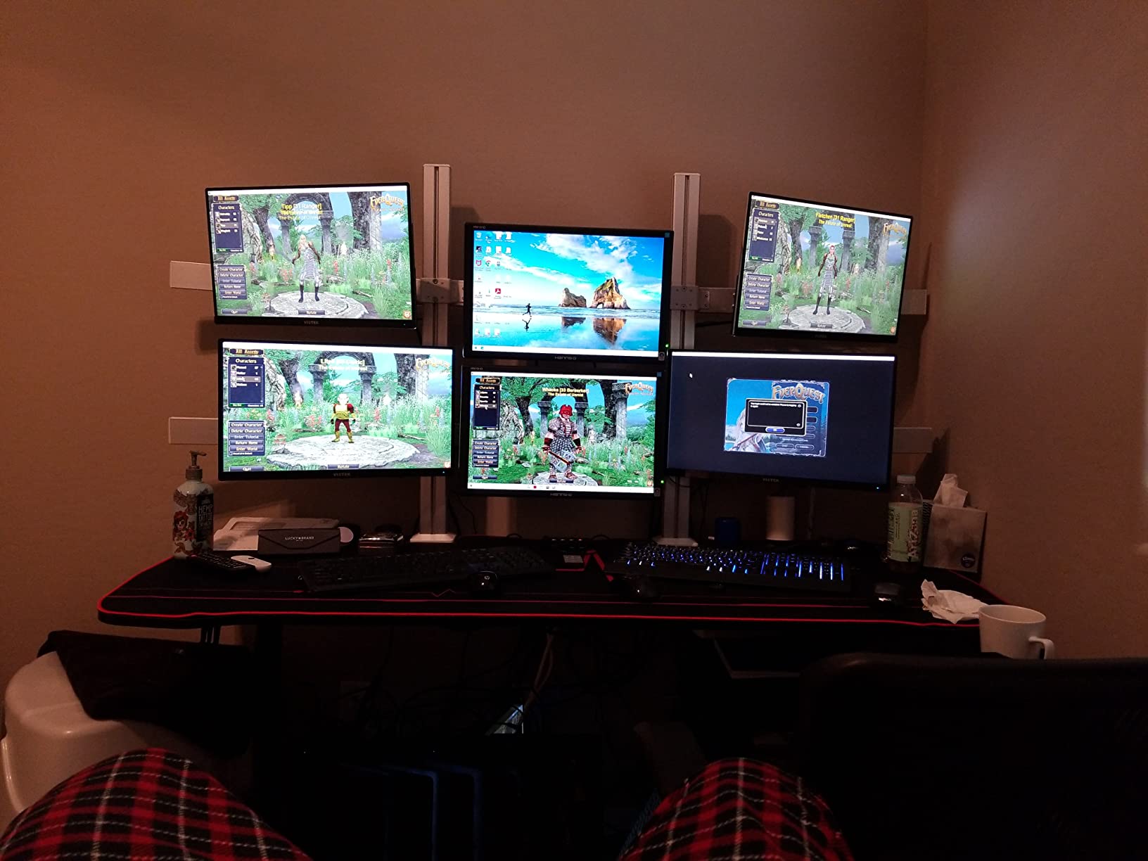 $27/mo - Finance TechOrbits Hex Monitor Stand - Six Screens Heavy Duty ...