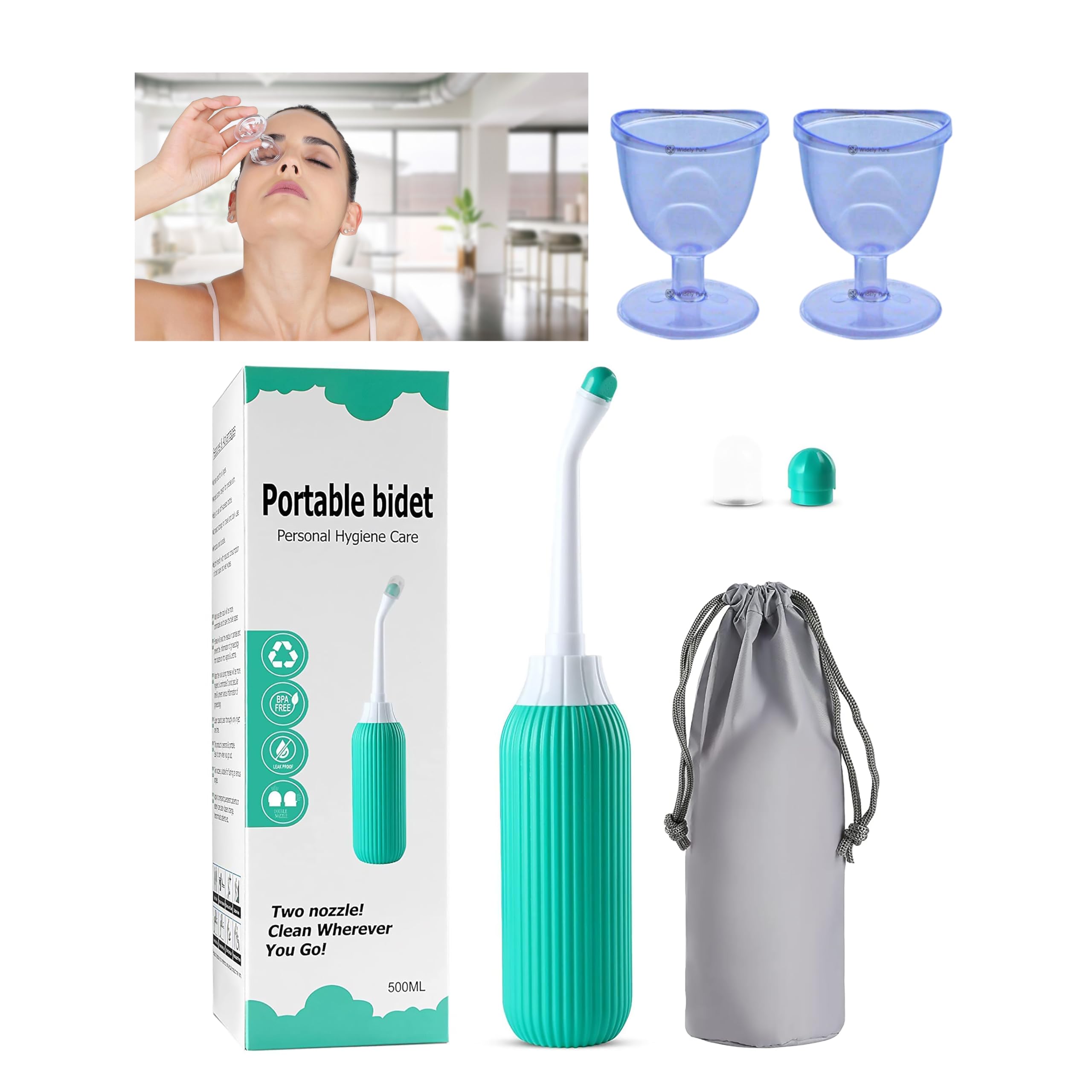 Buy Rusho 500ml Portable Jet Spray for Toilet Retractable Travel Bidet ...