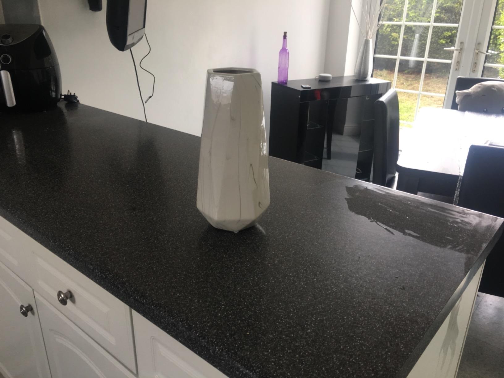 HCHLQLZ 12 Inch White Marble Ceramic Flower Vase Home Decor Vase and ...