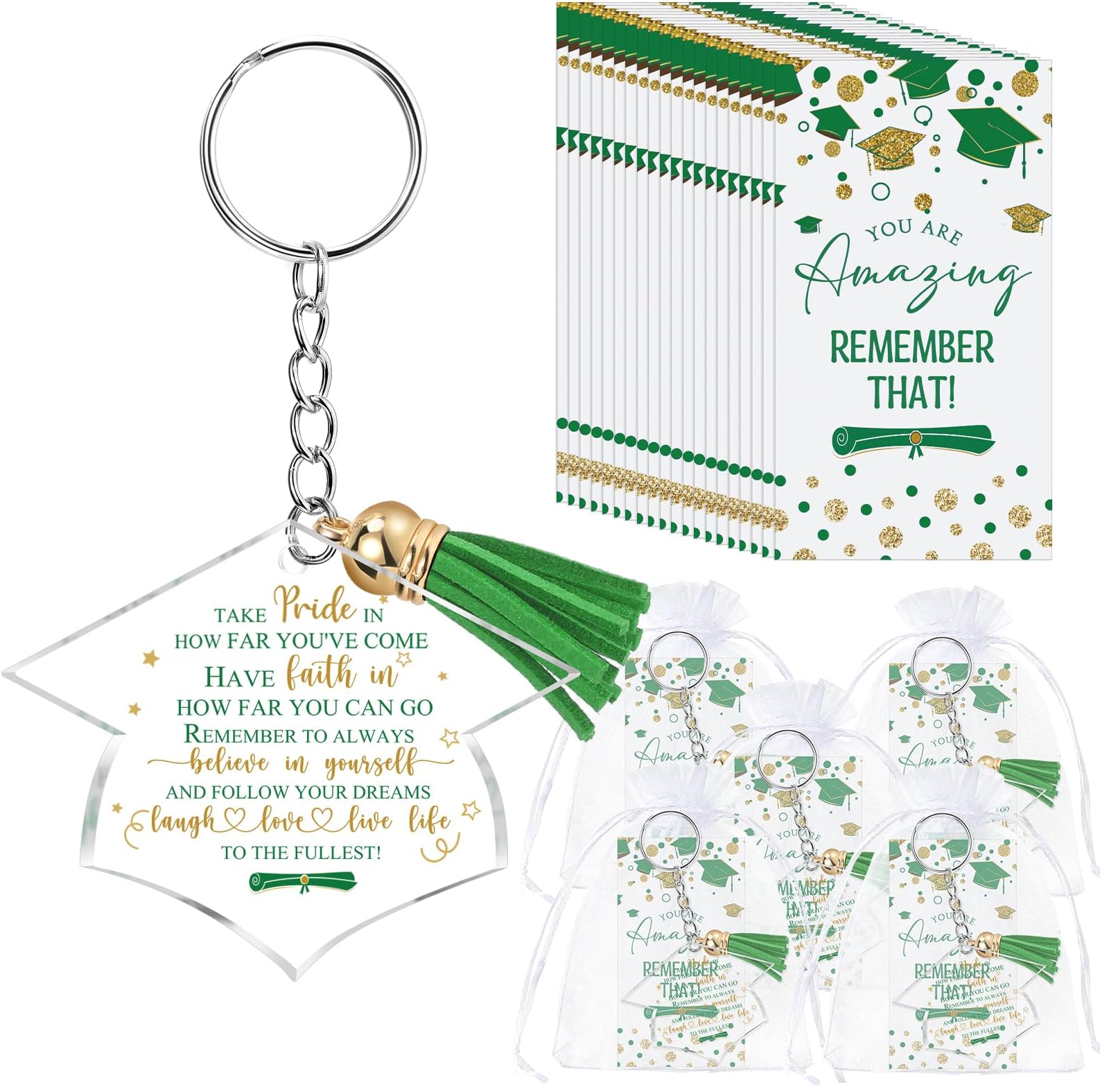 Amazon.com : Quelay 40 Pcs Class of 2024 School Graduation Lanyards, ID ...