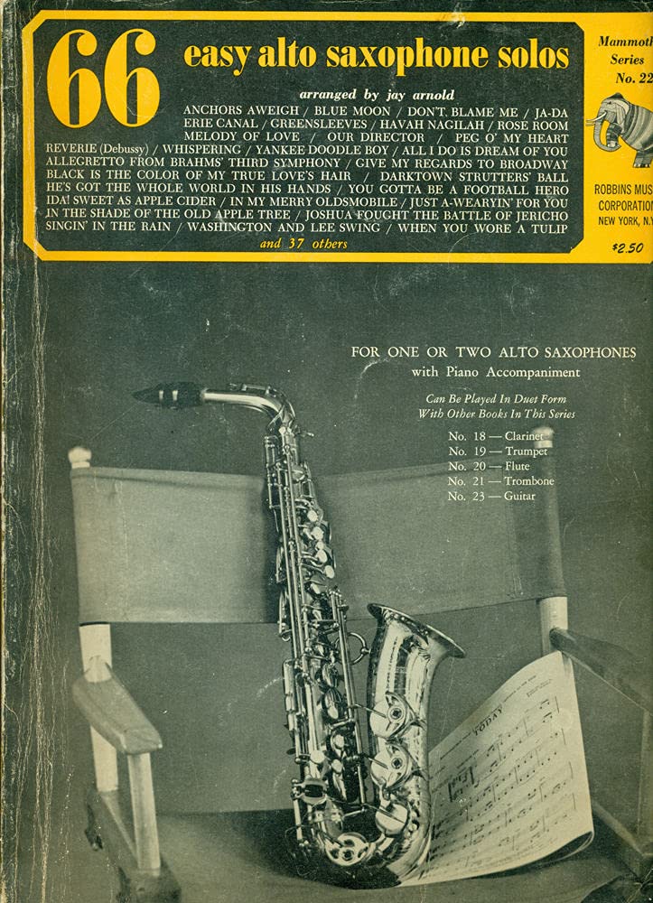66 EASY ALTO SAXOPHONE SOLOS: Arnold, Jay (Arrangements & Editor ...