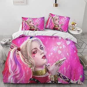 Amazon.com: NICHIYOBI Qu-inn Villain Movie Character Duvet Cover 3 ...