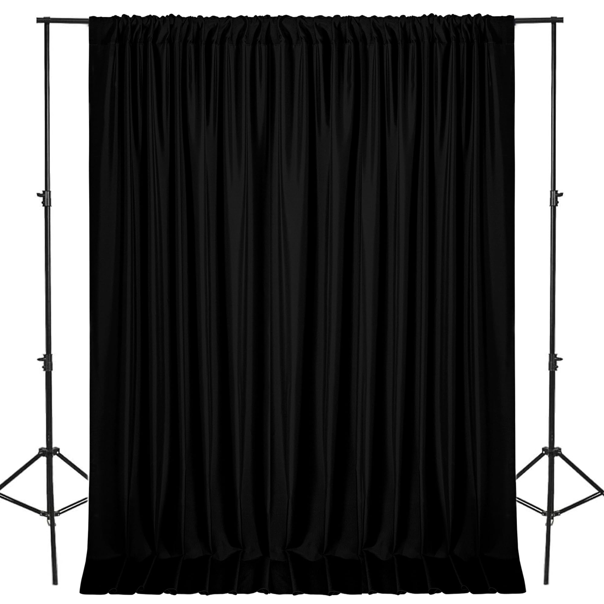 Amazon.com: DWCN 10x7 FT Black Backdrop Curtains for Parties ...