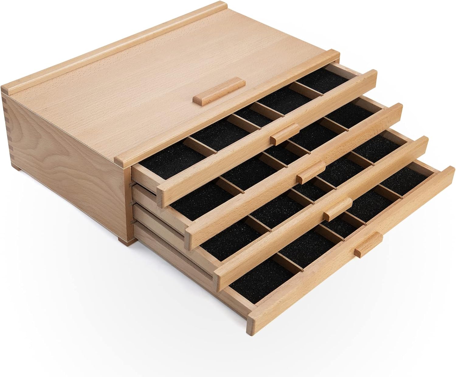 Amazon.com: Falling in Art Wooden Pastel Storage Box, Artist Supply ...