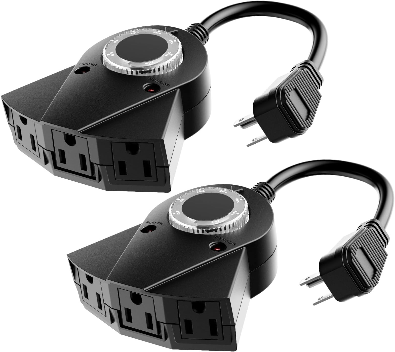 Amazon.com: SURAIELEC Outdoor Light Timer Dusk to Dawn, 2 Electrical ...