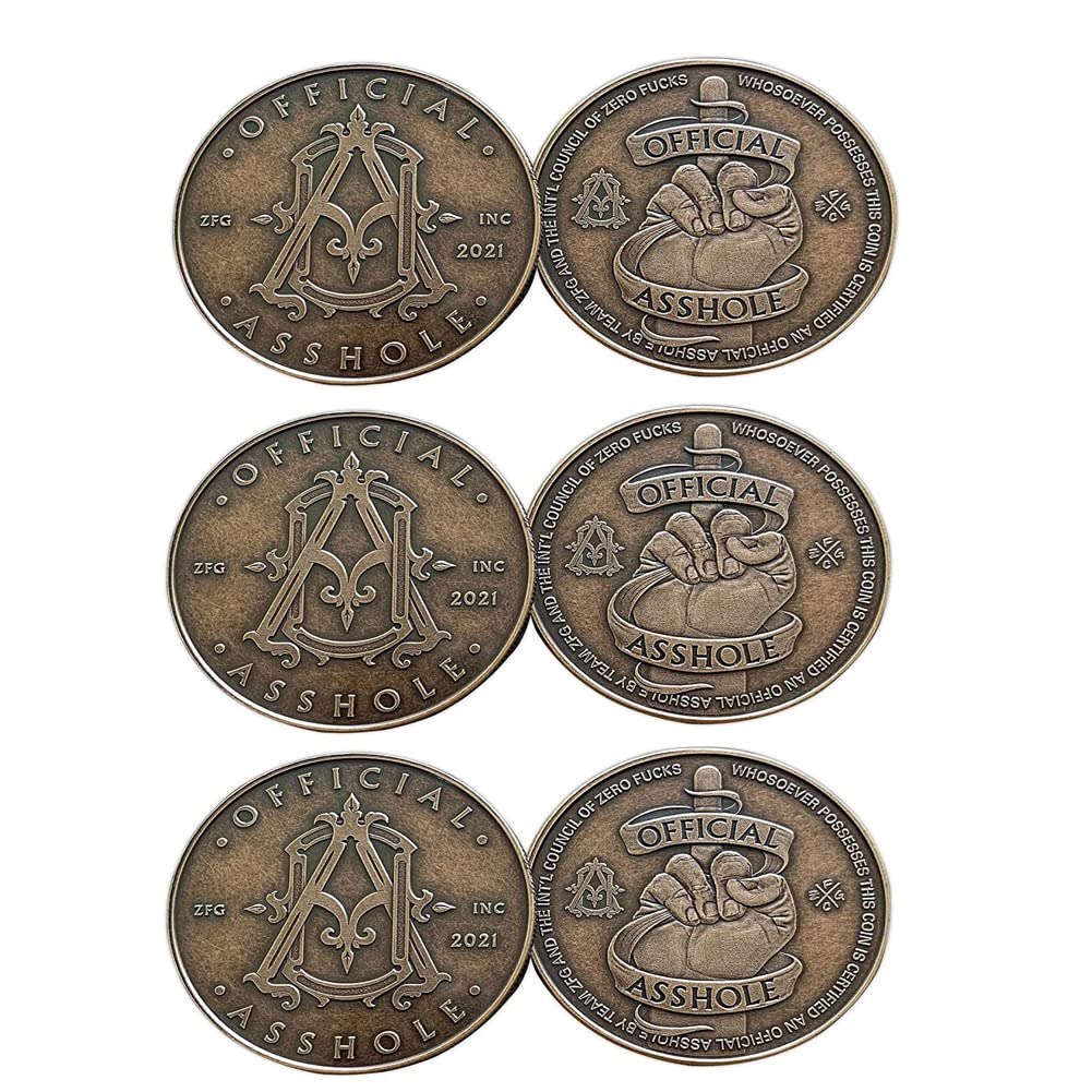 Office Prank Gift Certified Official Challenge Coin - Graffiti Middle ...