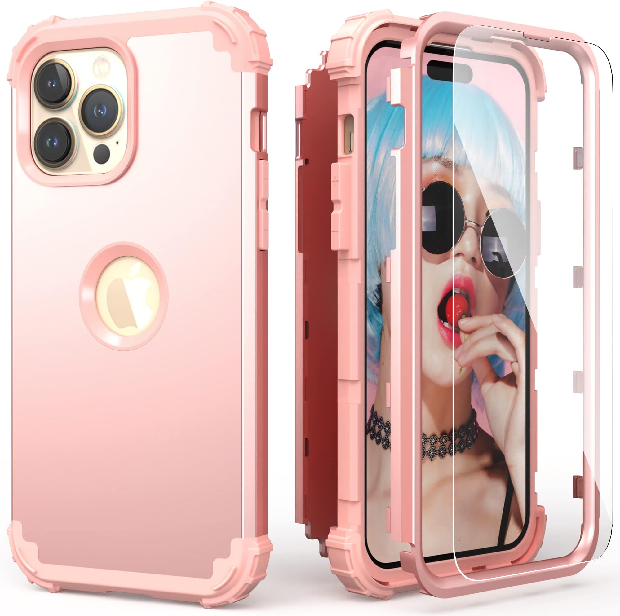 Amazon.com: Casetego for iPhone 15 Pro Max Case,Glow in The Dark Three Layer Heavy Duty Sturdy ...