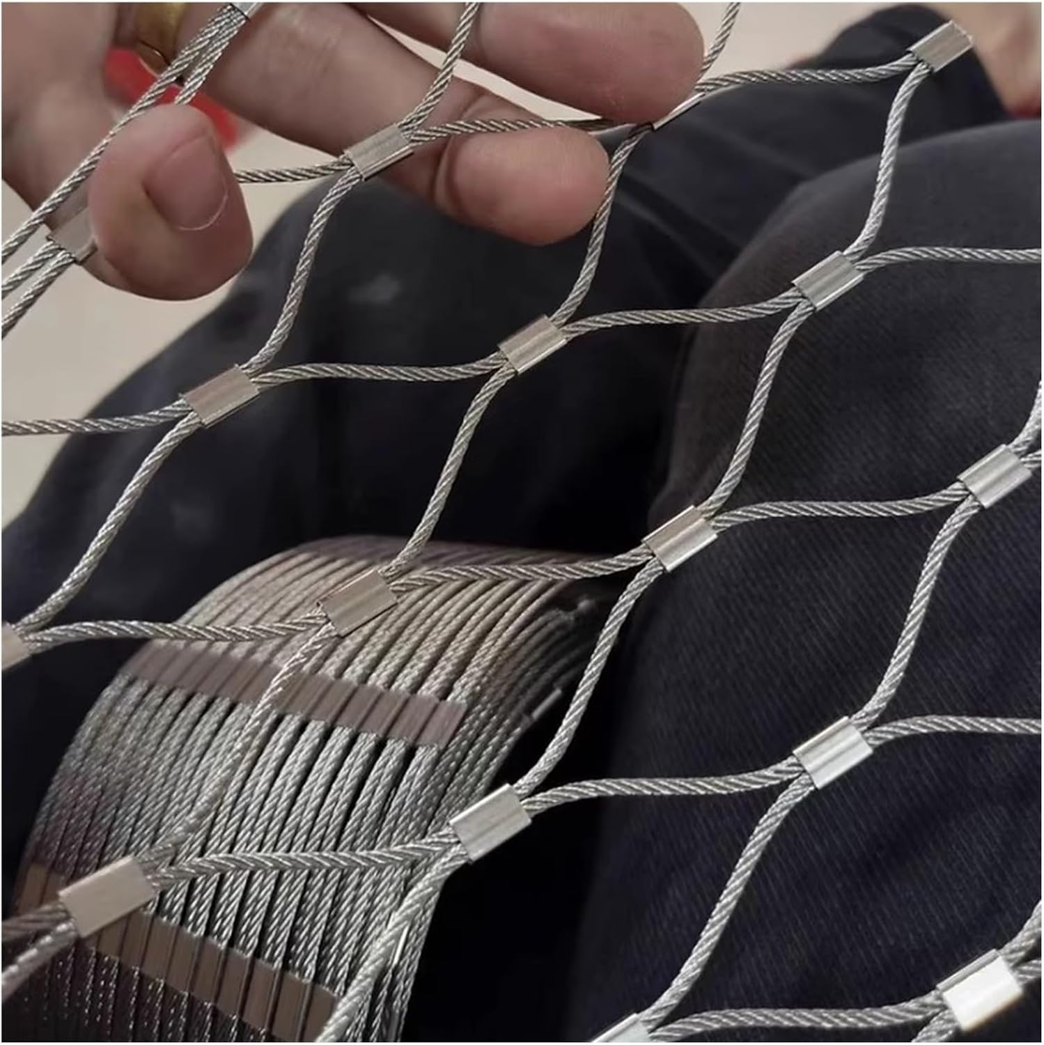 304 Stainless Steel Wire Rope Netting Flexible Cable Mesh for Balcony ...