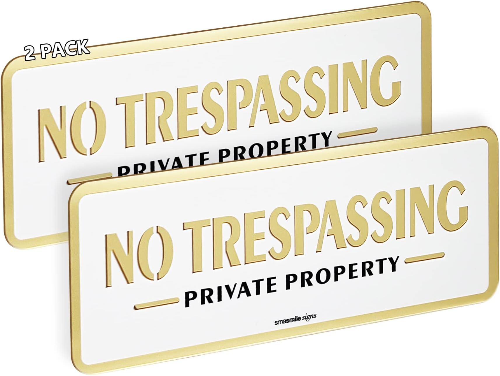 Amazon.com : Warning Private Property No Trespassing SLAP-STICKZ(TM ...
