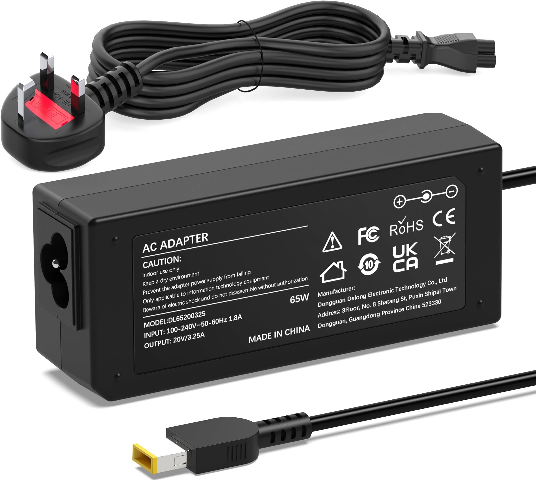 65W Laptop Charger for Lenovo Thinkpad X1 Carbon (Gen2/3/4) T440 T440s ...
