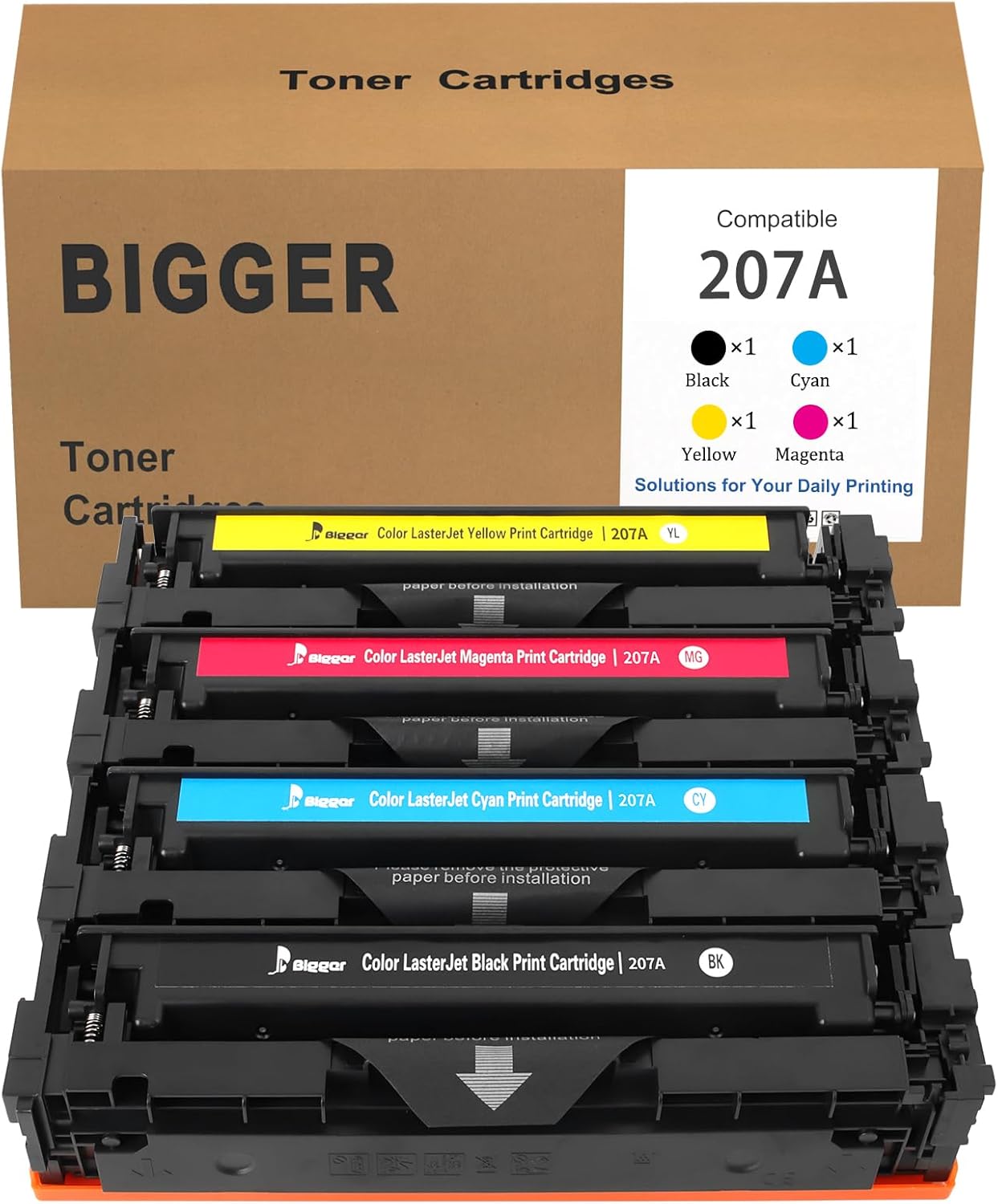 BIGGER Compatible Toner Cartridges Replacement for HP 207A 207X Toner ...