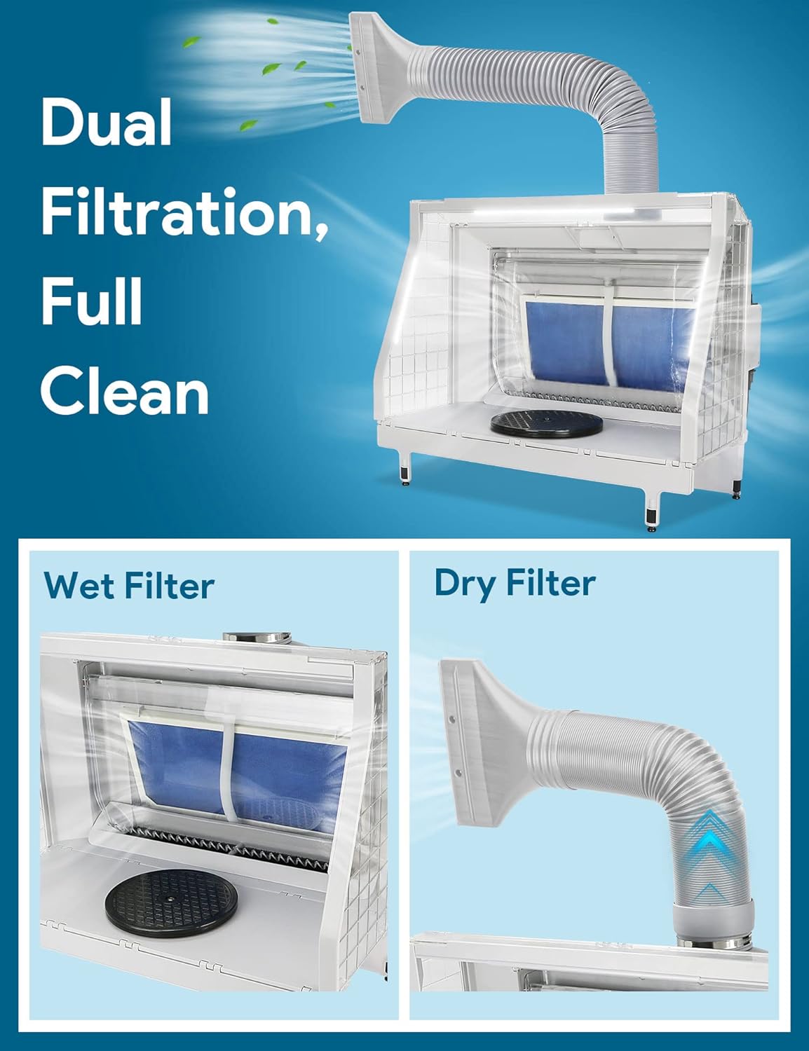 Anesty Water Curtain Airbrush Spray Booth with Dual Philippines | Ubuy