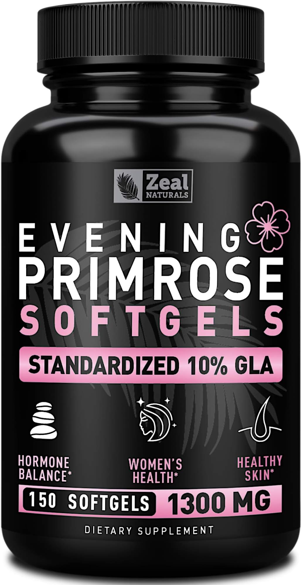 Amazon.com: Evening Primrose Oil Capsules (150 Liquid Softgels | 1300mg ...