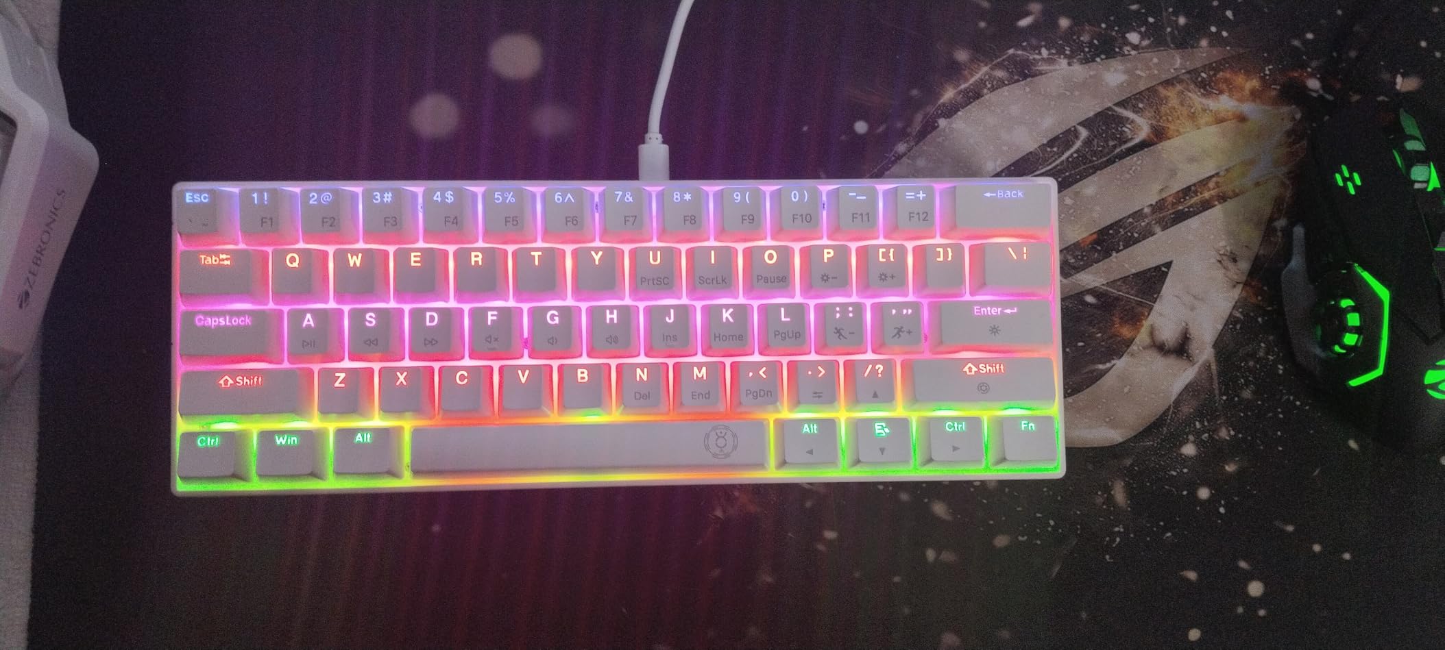 Amazon.in: Buy Dr Luxur Pearl 60% RGB Gaming Mechanical Keyboard, 61 ...