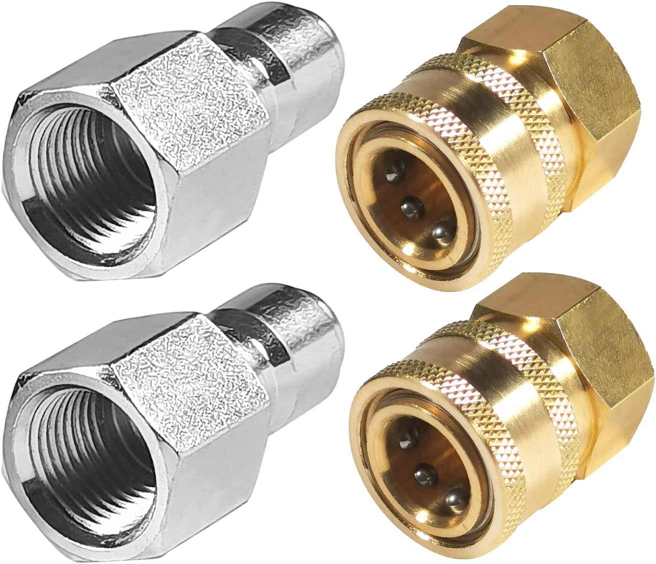 Amazon.com: YAMATIC Pressure Washer Adapter, 3/8 Inch Quick Connect Kit ...