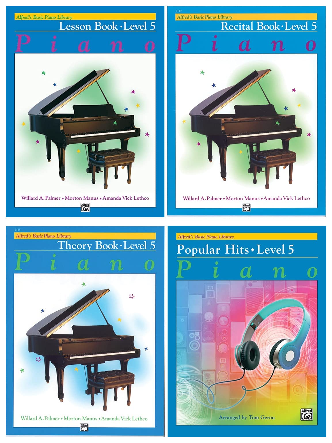 Snapklik.com : NEW Alfreds Basic Piano Library: Level 5 Books Set