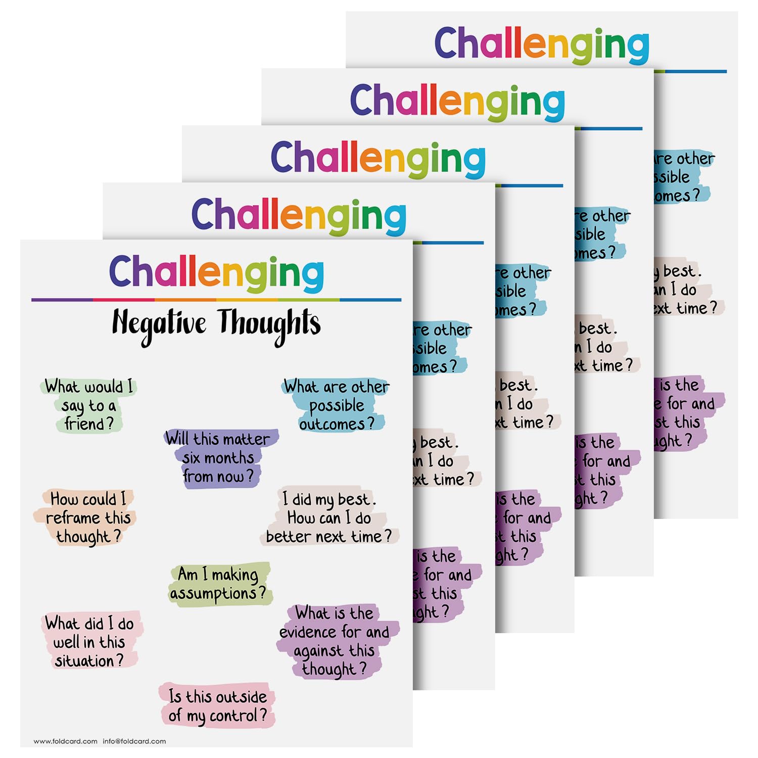 Snapklik.com : Challenging Negative Thoughts Calming Corner Poster ...