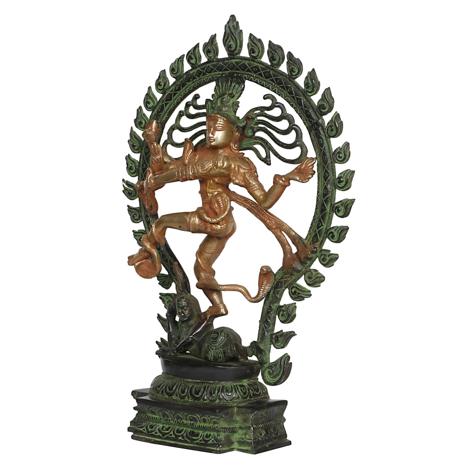 Buy ARTVARKO Brass Natraj Idol Murti Nataraja Bhagwan Large Shiva ...