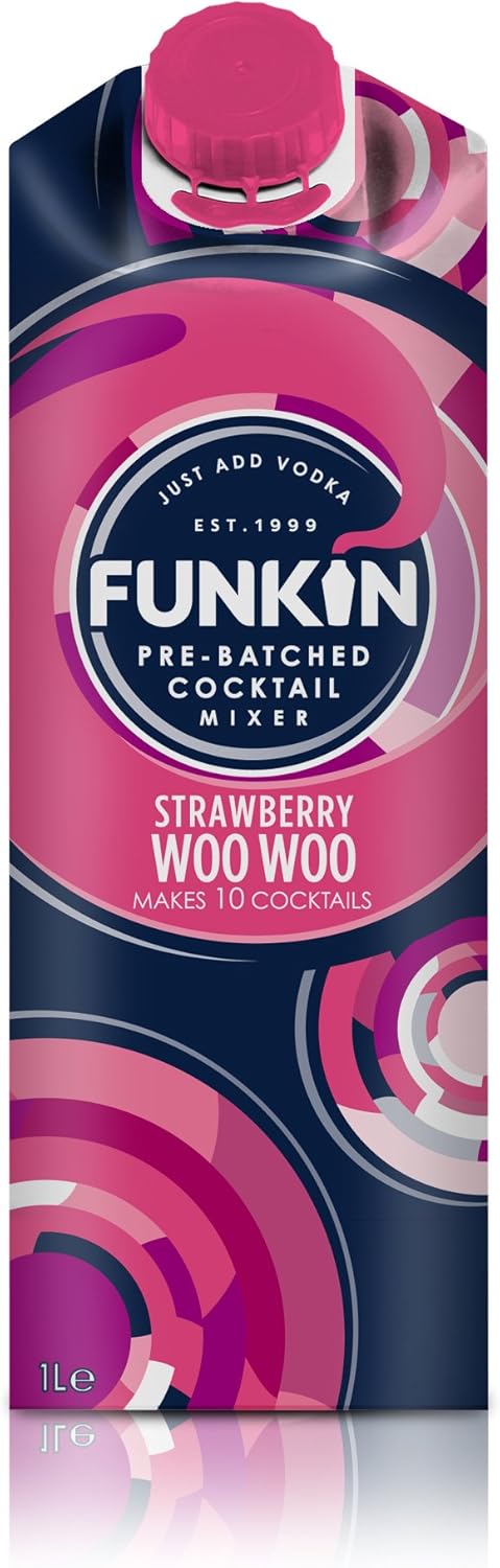 Funkin Strawberry Woo Woo Cocktail Mixer, 1 Litre : Amazon.co.uk: Grocery