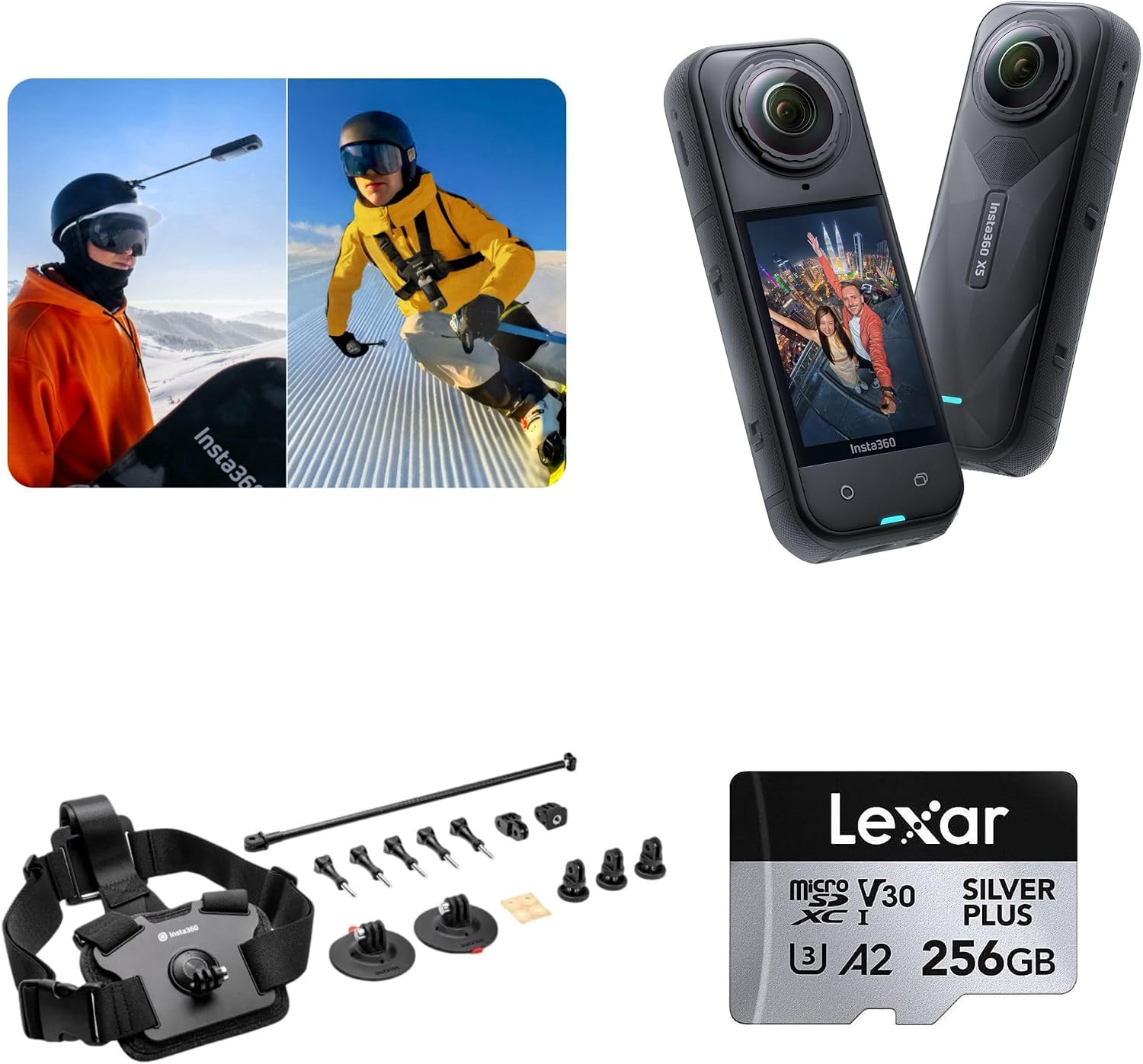 Insta360 X5 Action Camera - Ski Kit 256GB: Buy Online at Best Price in ...