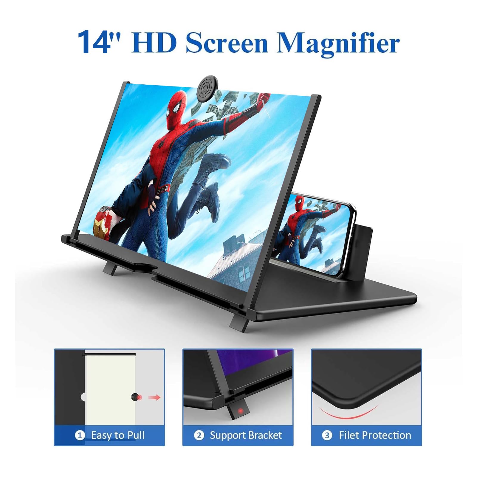 Snapklik.com : 14" Screen Magnifier For Smartphone,3D HD Mobile Phone ...