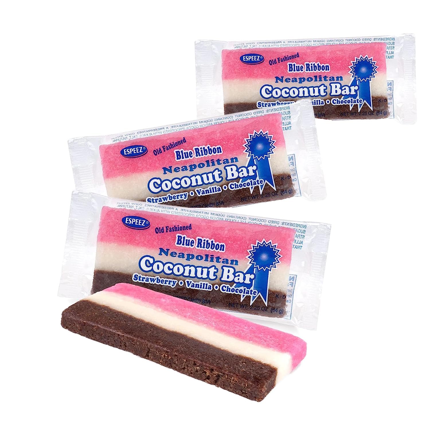 Amazon.com : Blue Ribbon Old Fashioned Neapolitan Coconut Bars ...