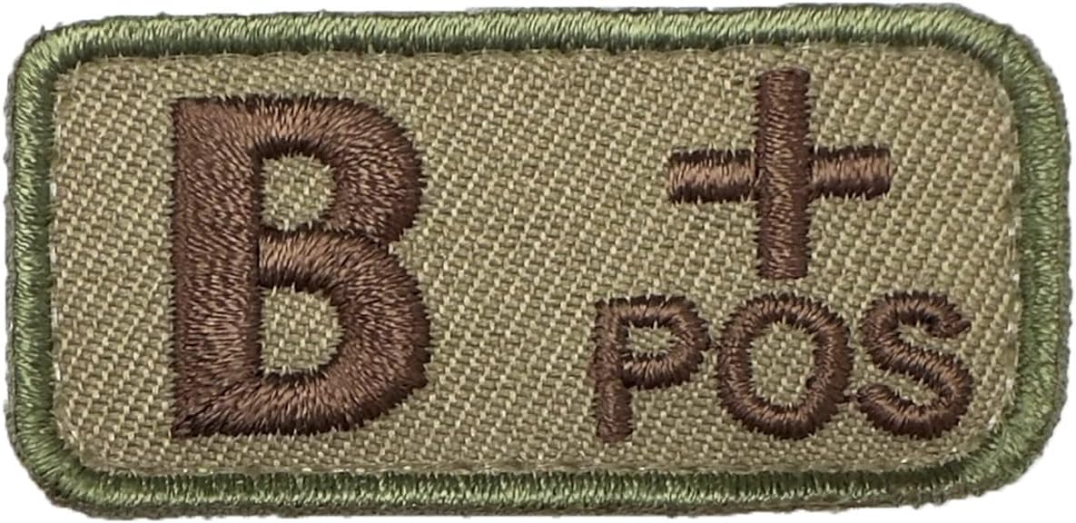 Amazon.com: B+ Blood Type Patch OCP with Hook Fastener : Industrial ...
