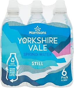Morrisons Still Yorkshire Vale Spring Water 6 X 500ml : Amazon.co.uk ...