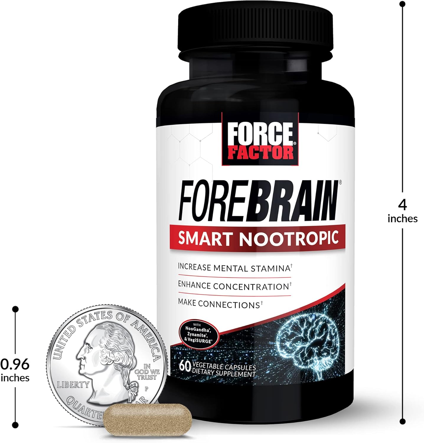Force Factor Forebrain Smart Nootropic Brain Booster, suplemento ...