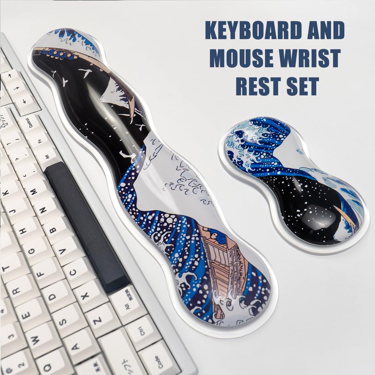 Snapklik.com : Ergonomic Silicone Gel Keyboard And Mouse Wrist Rest Set ...