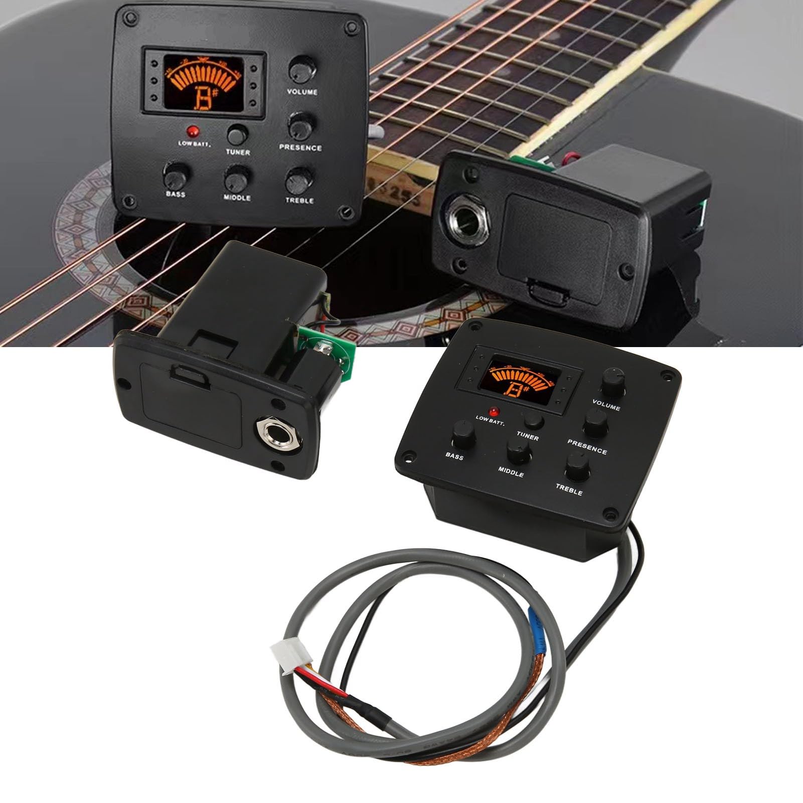 Snapklik.com : Acoustic Guitar Pickups, 3 Band Equalizer Pickups ...