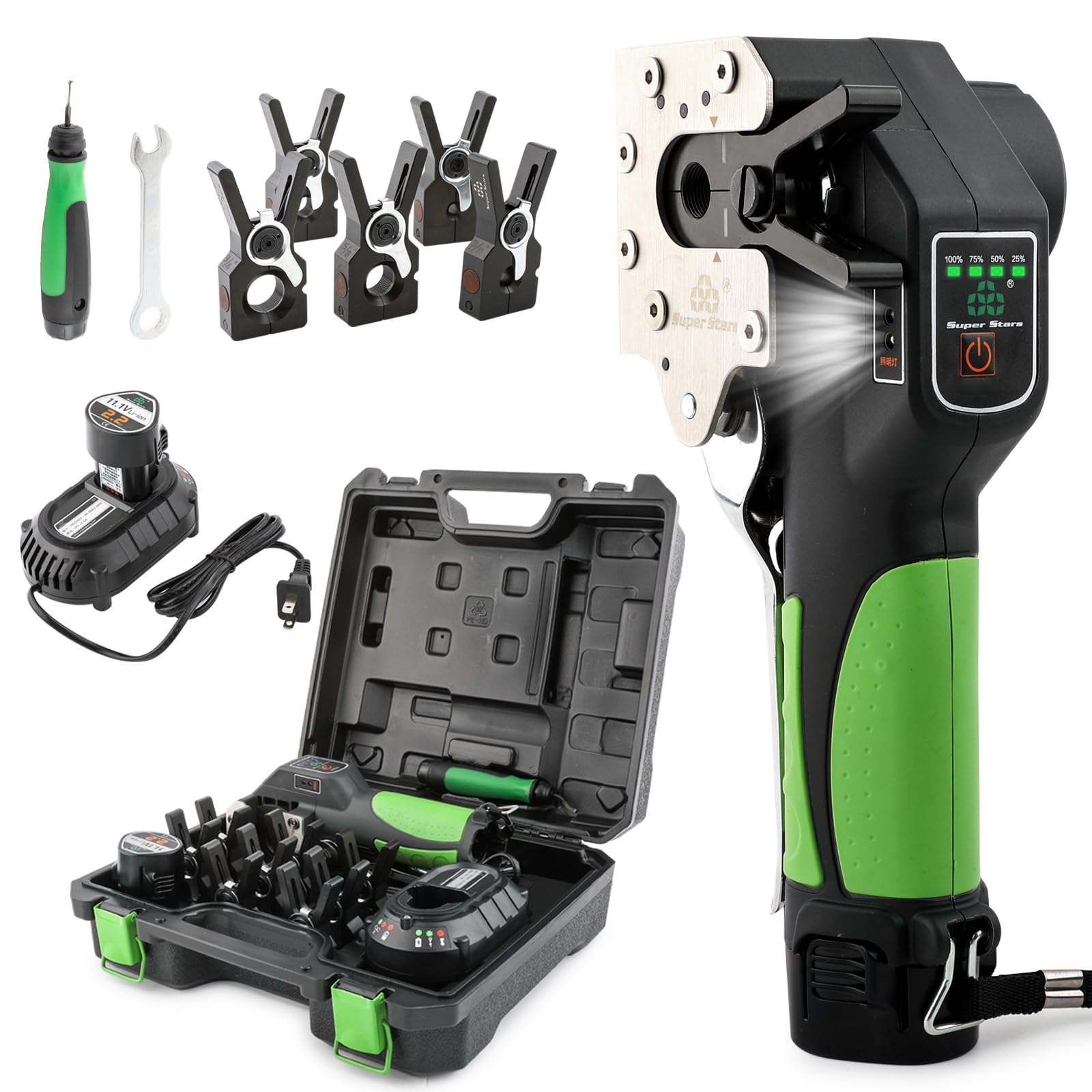 Snapklik.com : Rogvoc Power Flaring Tool Kit, 1/4" - 3/4" HVAC Electric ...