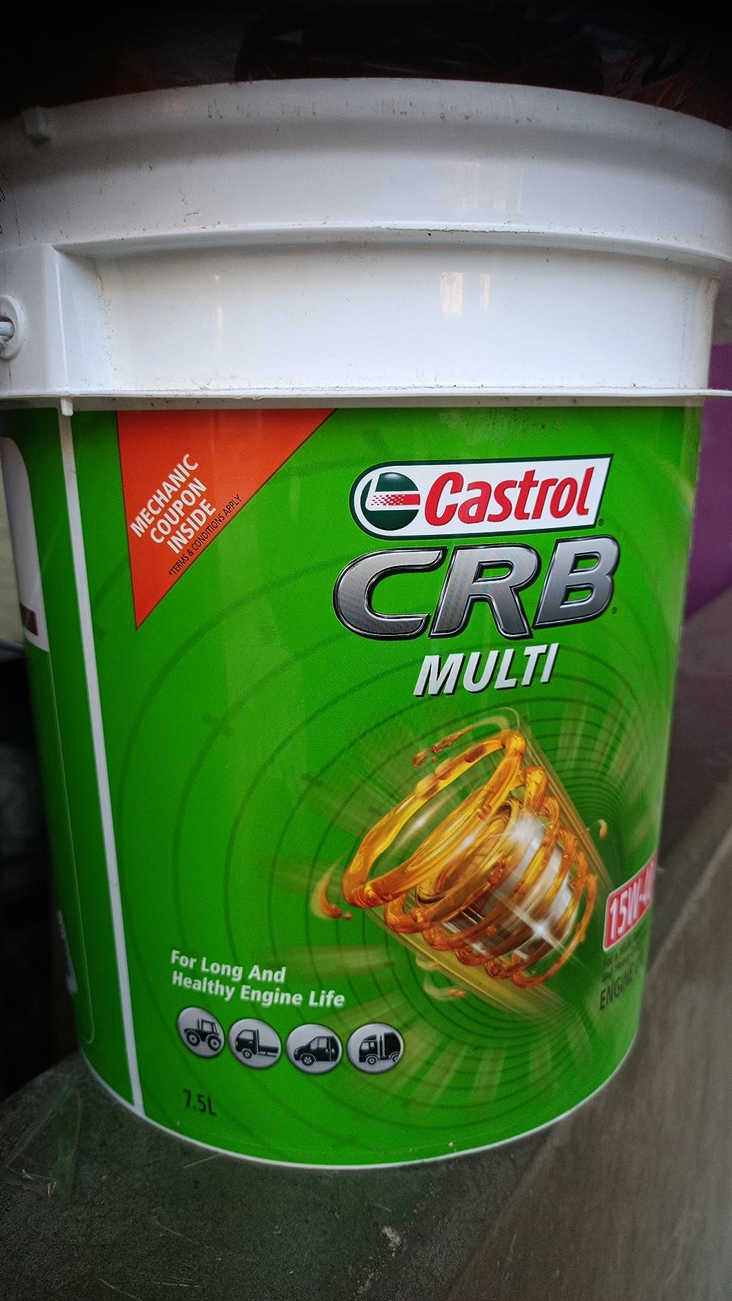 Castrol CRB MULTI 15W-40 CF-4 Multi-Purpose Heavy Duty Diesel Engine ...