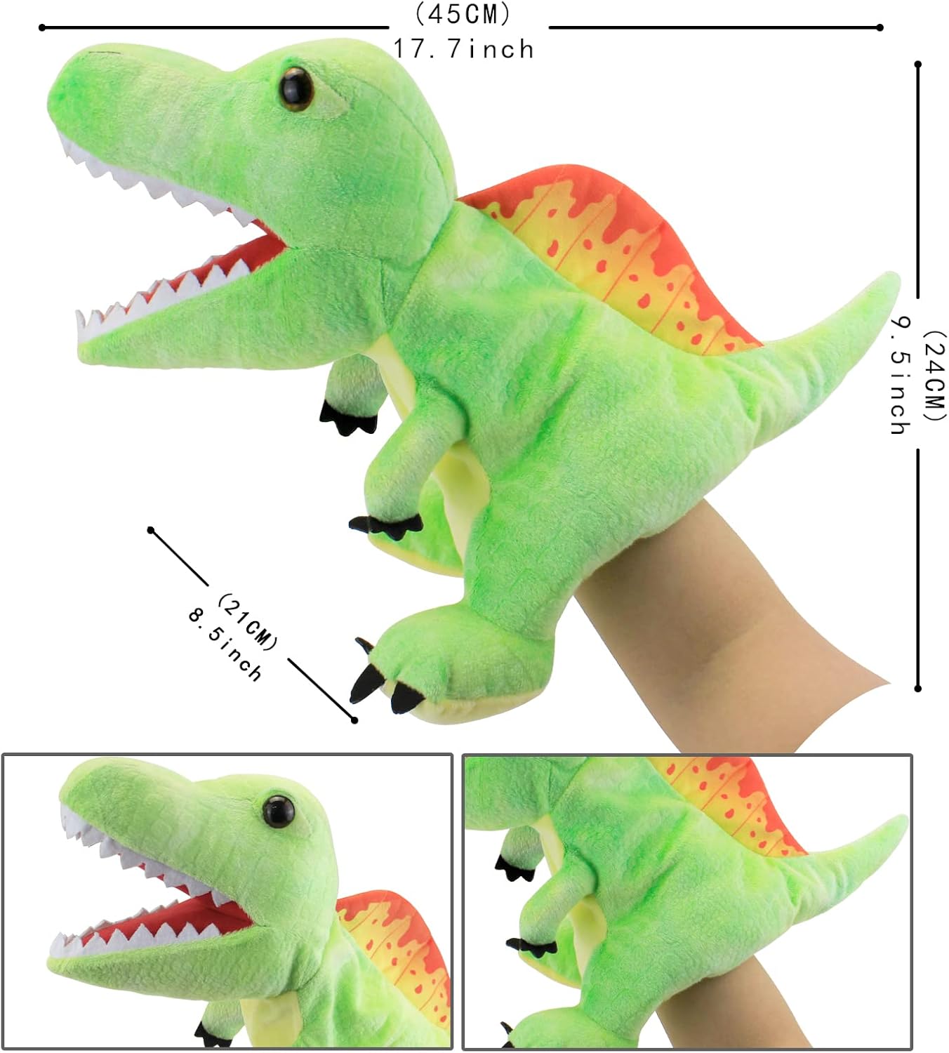 Jurassic World Toys Hand Puppets, Dinosaur Puppets for Kids, Dinosaur ...