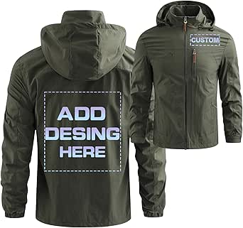 Generic Custom Men's Outdoor Waterproof Jacket Design Personalized Logo ...