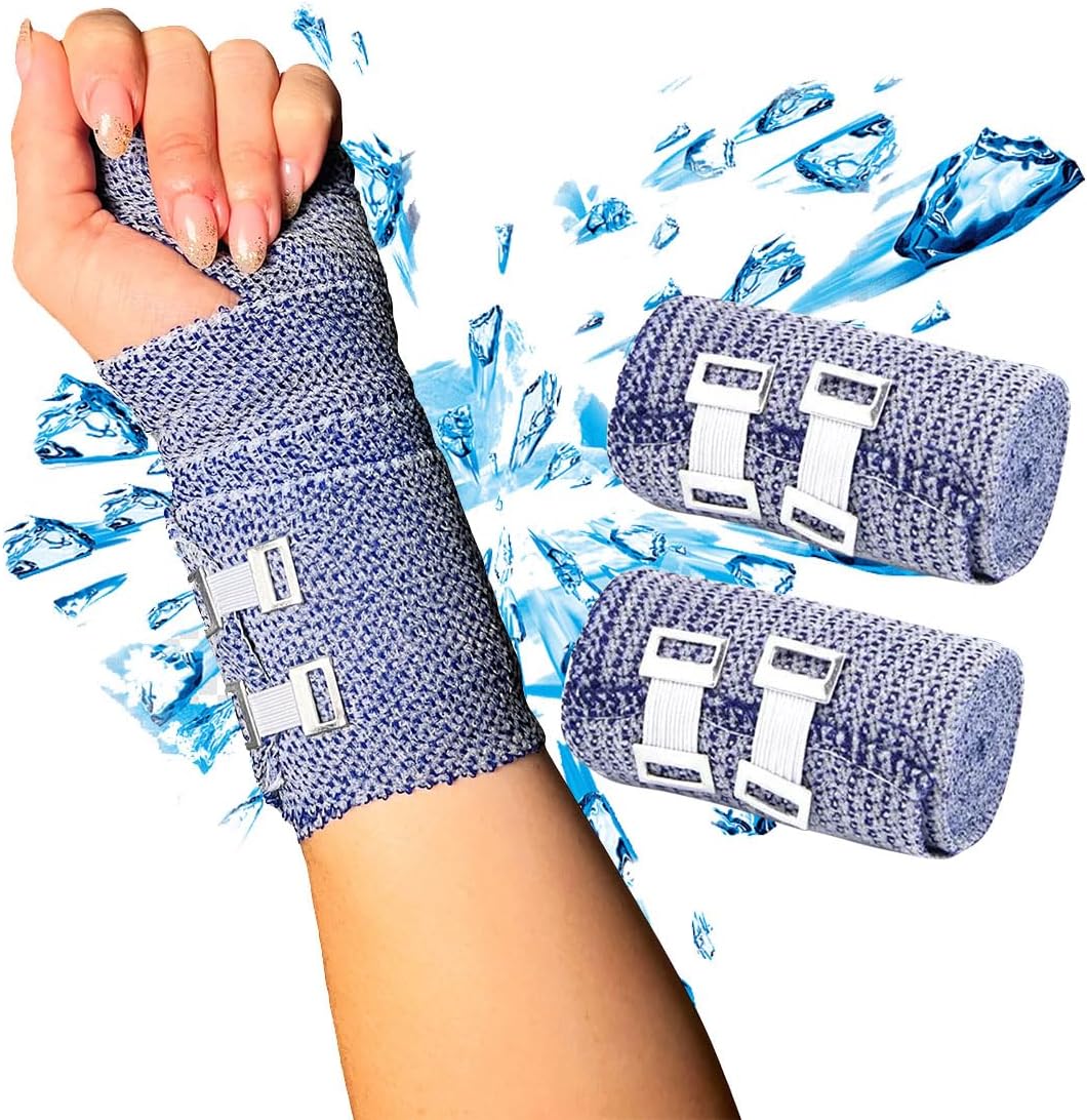 Amazon.com: Endure Ice Bandage, Cold Compression Wraps, for Pain Relief ...