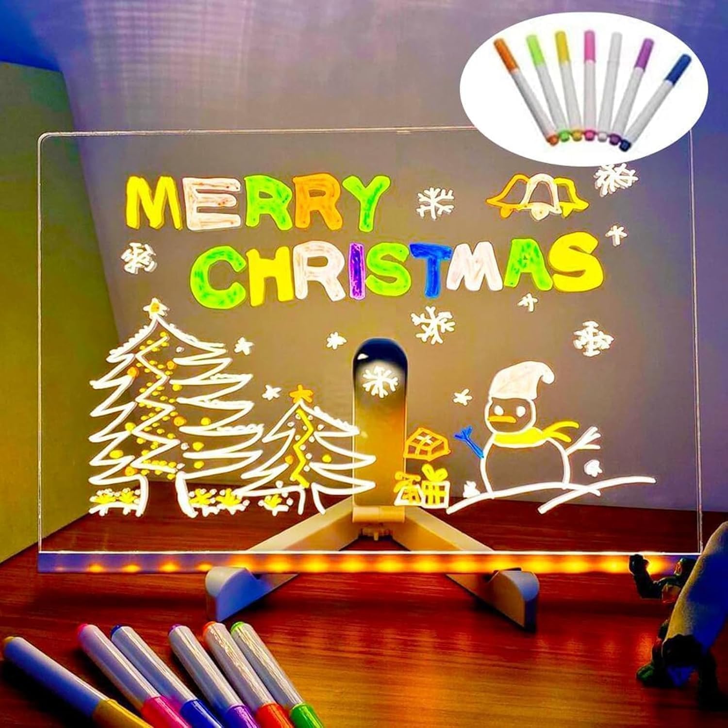 LED Light Up Board, Led Drawing Board for Kids, Led Note Board with ...