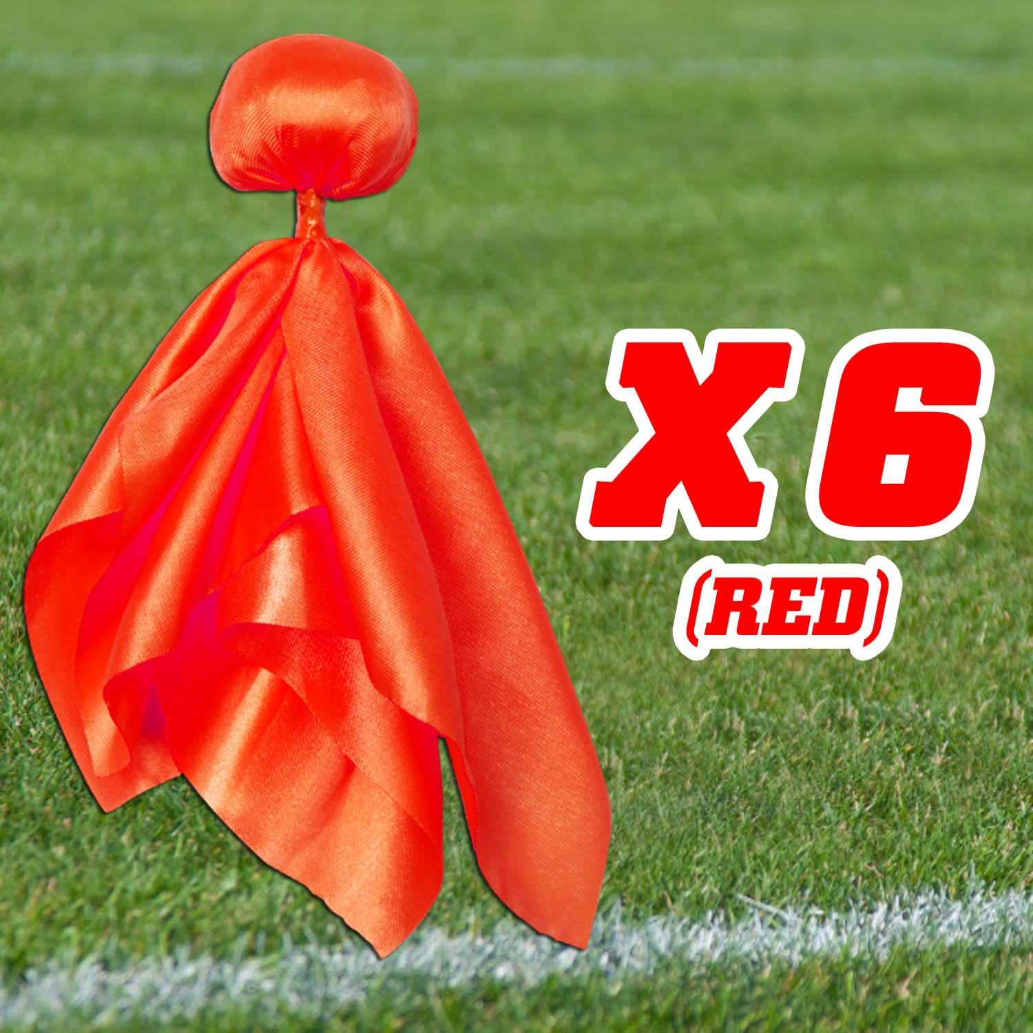 Snapklik.com : HIOHWEFH 6 Pcs Red Penalty Flag Football Flags ...