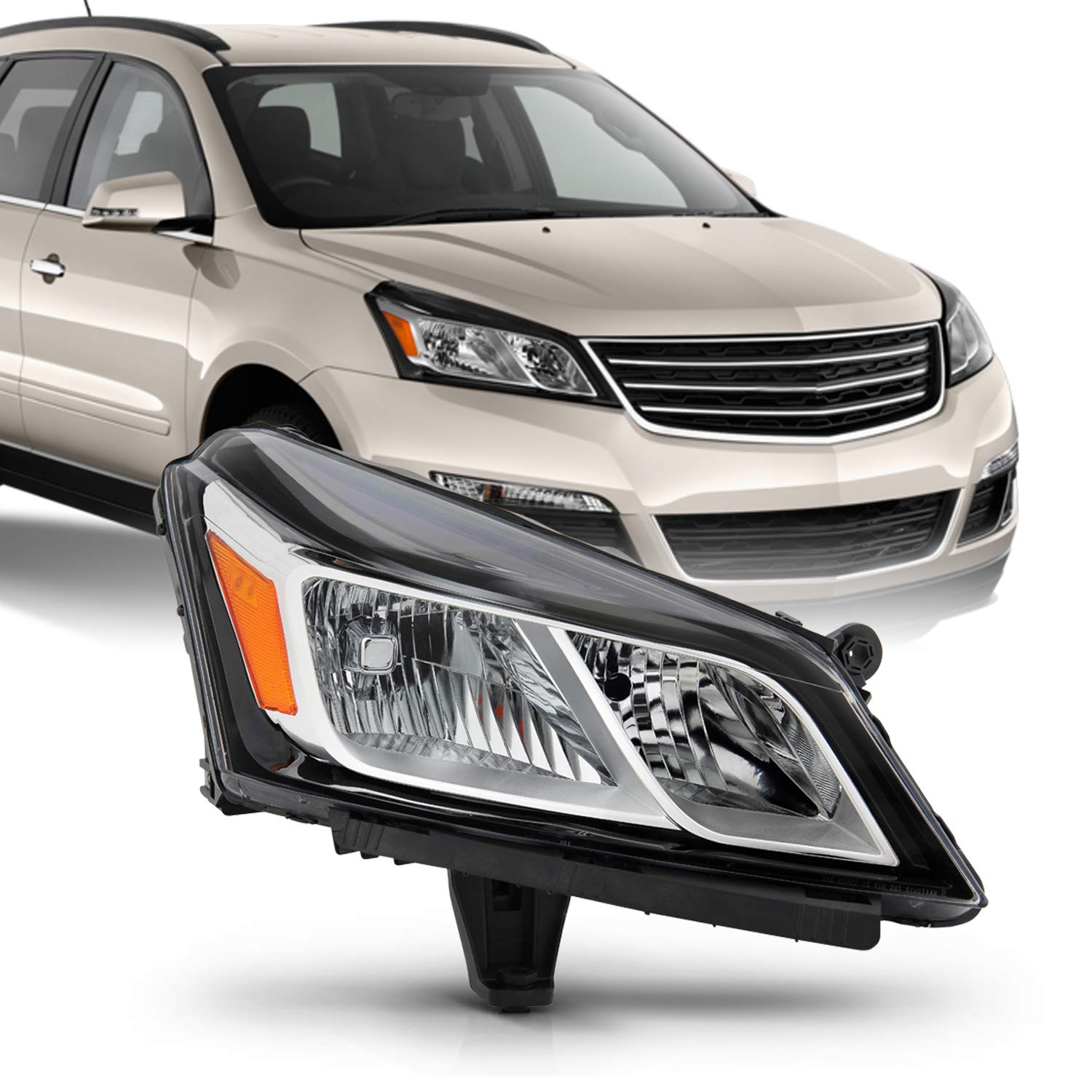 Snapklik.com : Fits 2013 2014 2015 2016 2017 Chevy Traverse Halogen ...