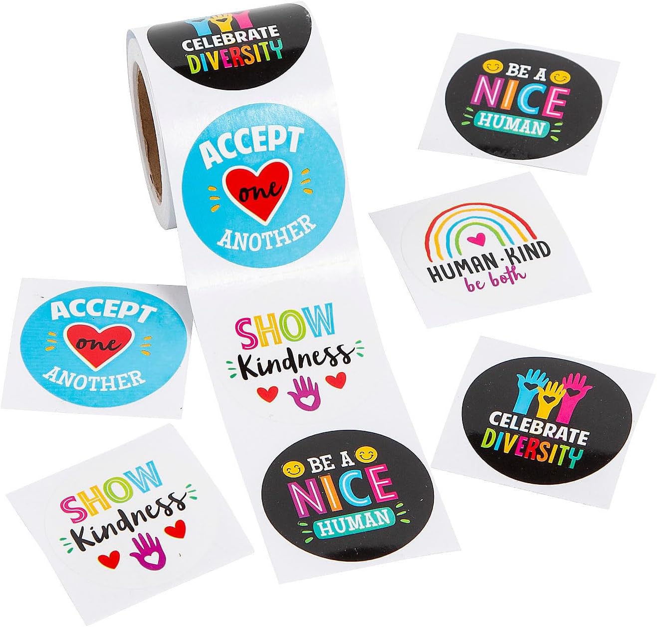 Amazon.com : Creative Teaching Press Diversity Rainbow Stickers ...