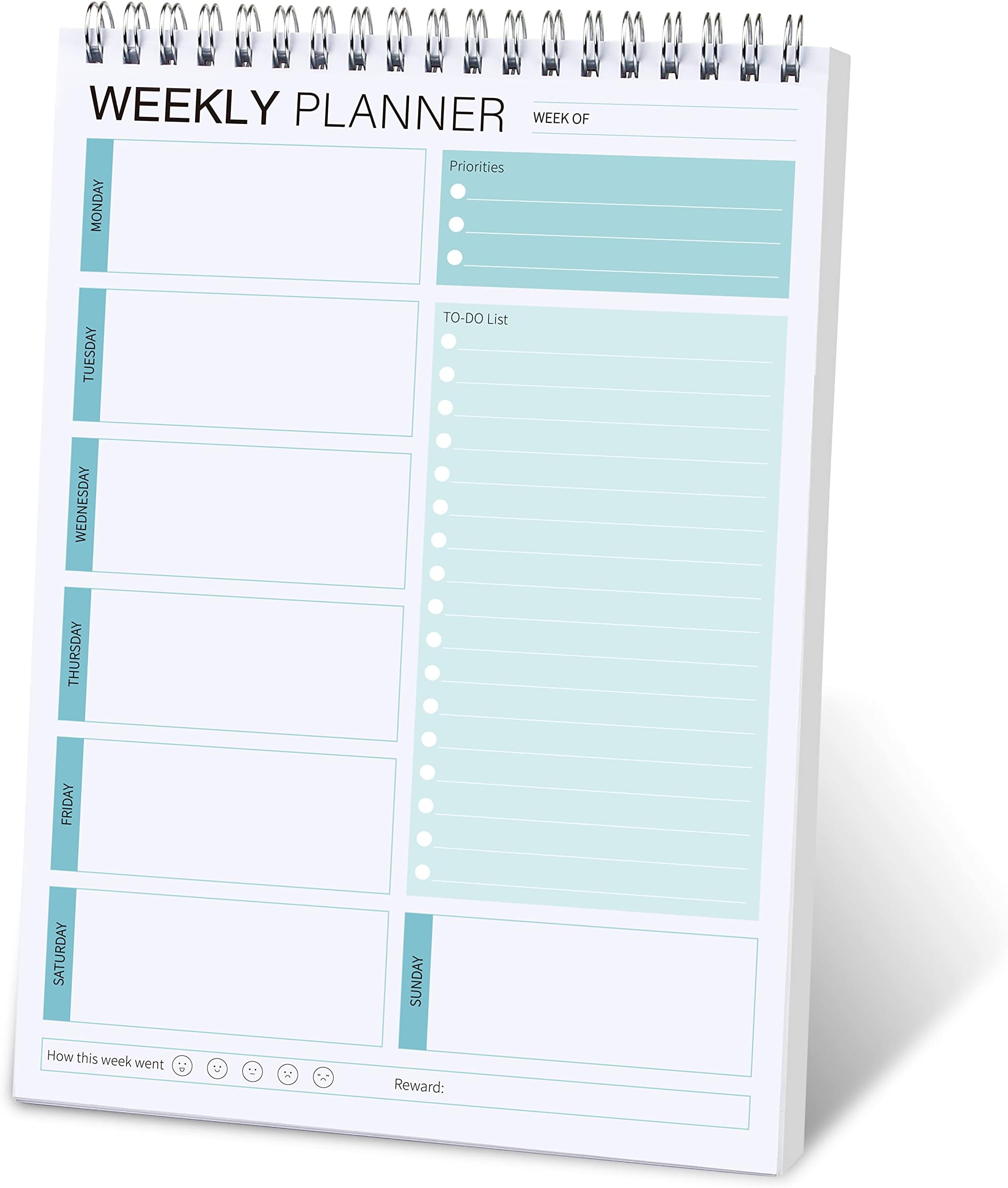 Amazon.com : Weekly Planner Notepad,Spiral To Do List Undated Planning ...