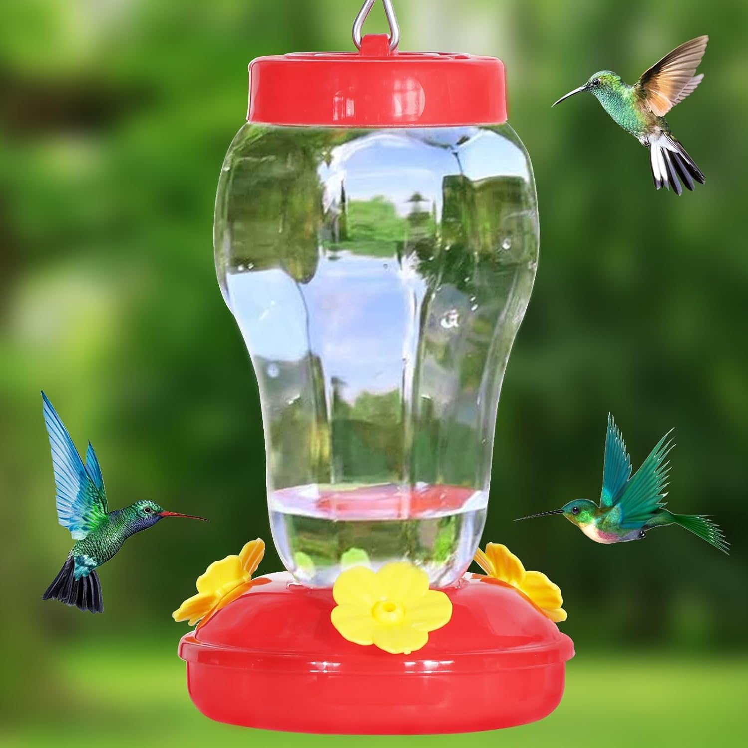 Comedero de Colibríes,Bebedero Natural para Colibríes,Comedero Colgante ...