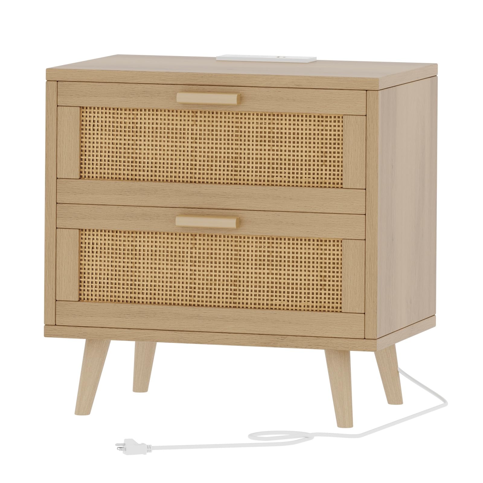 Snapklik.com : Irontar Rattan Nightstand