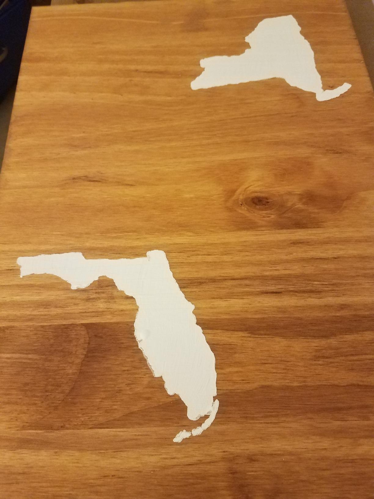 Amazon.com : Florida State Stencil - Stencil Designs, Silhouette ...