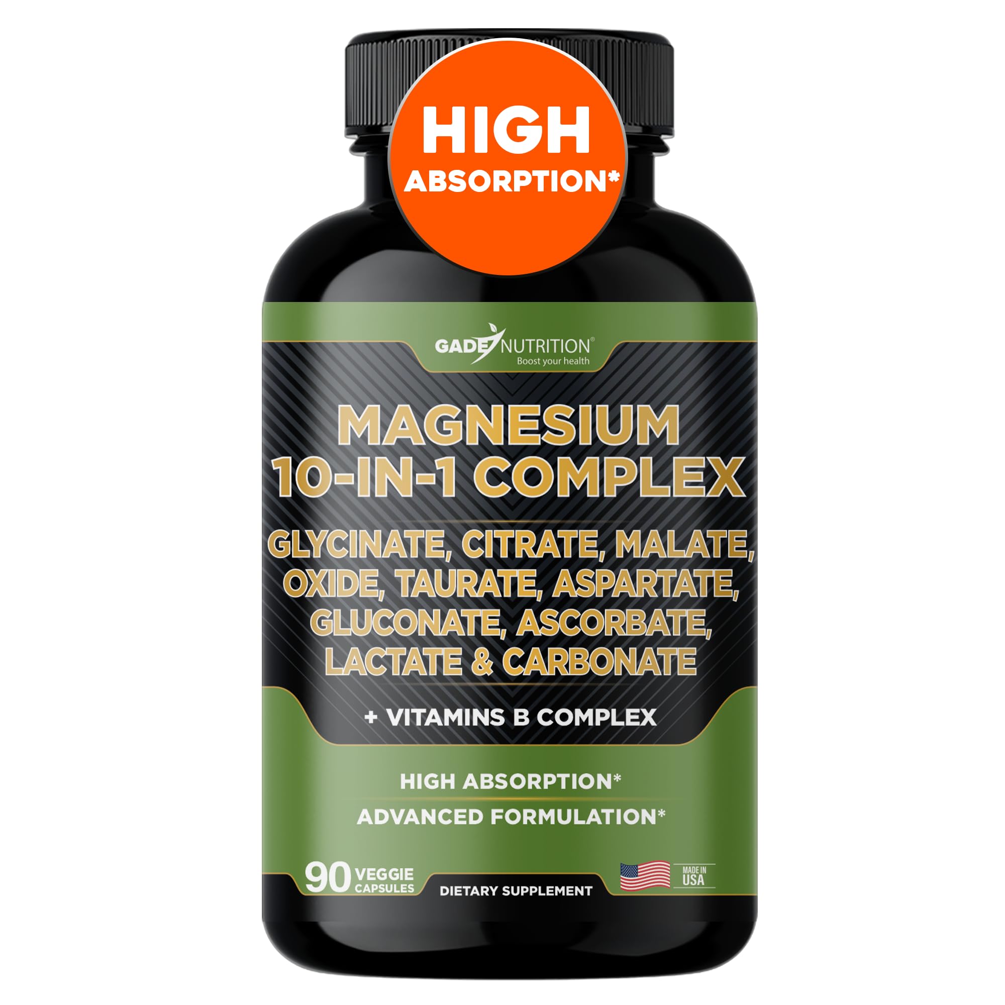 Amazon.com: Magnesium Complex 10 in 1 with Magnesium Glycinate, Citrate ...
