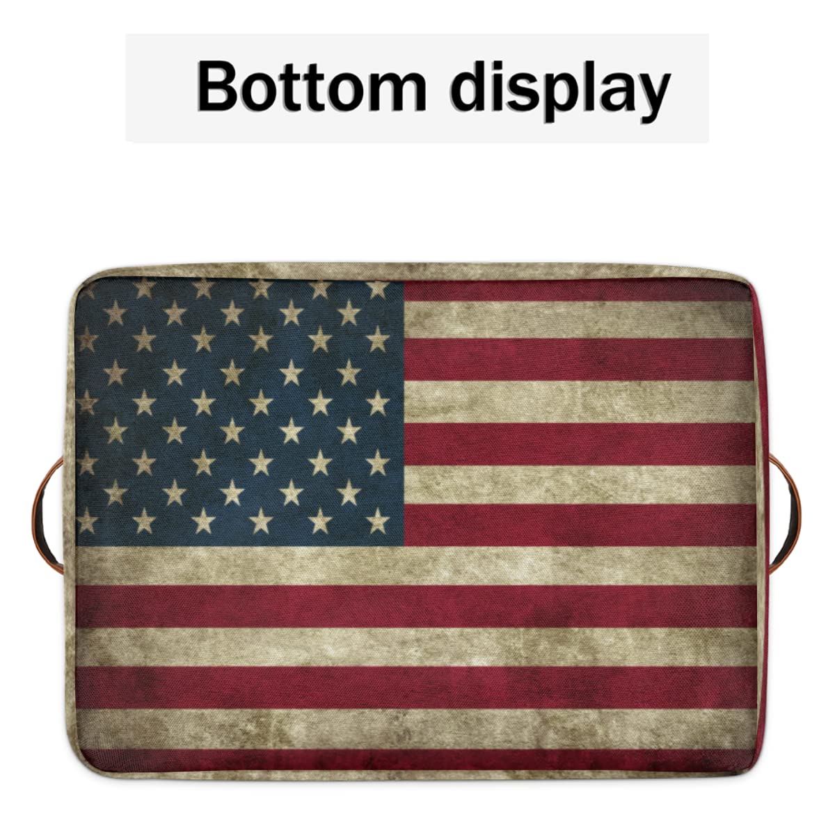Vintage Flag Bin Storage
