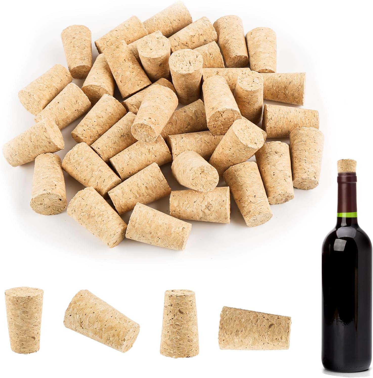 100 NEW PLAIN STRAIGHT CORKS FOR WINE HOME WINEMAKING : Amazon.co.uk ...